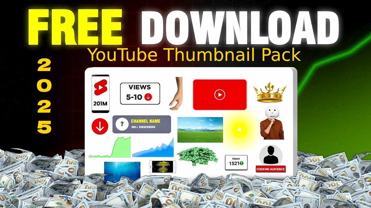 FREE Thumbnail Editing Pack 2025 | Download Pro YouTube Thumbnails Now ...