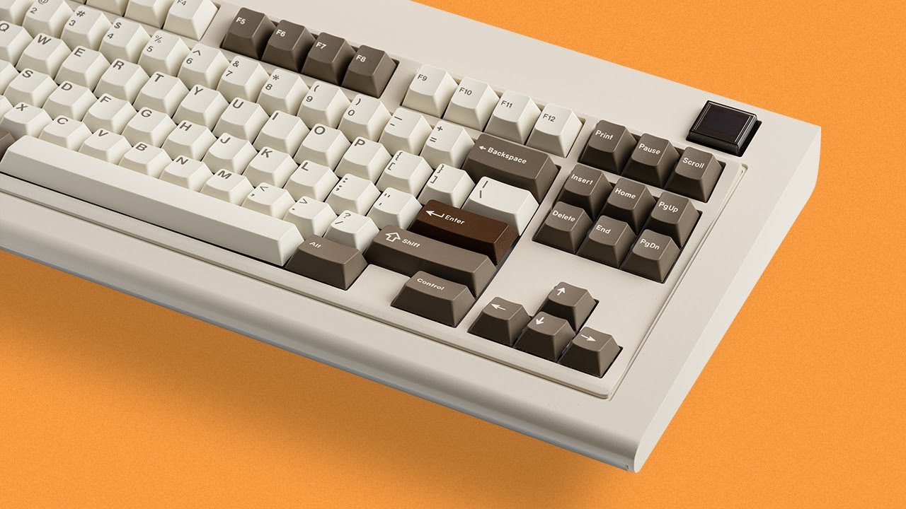 this keyboard has a clickable OLED button? - YouTube