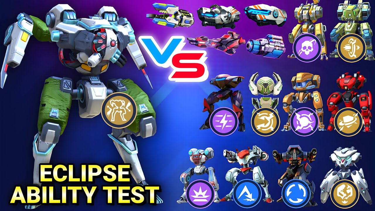 Eclipse Ability Test vs All Mechs and Weapons - Mech Arena - YouTube