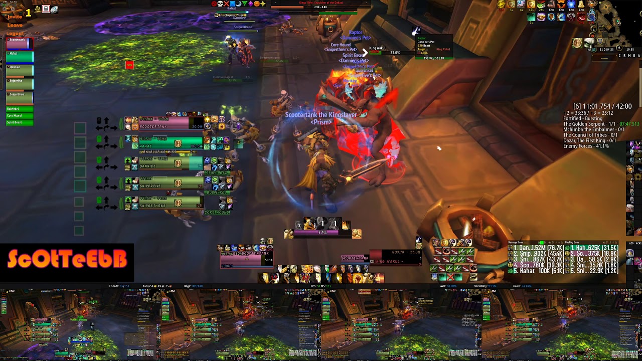 World of Warcraft - Retail - Kings Rest +6 - Bursting, Fortified - in ...