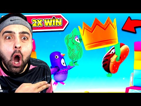 2 WİN ? 😱 11. DEFA ÜST ÜSTE WİN ??? FALL GUYS ! REKOR !