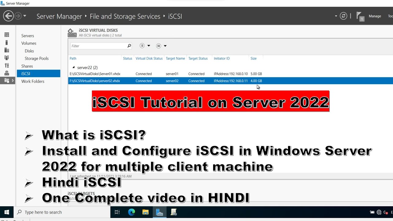 What is iSCSI? How to Install and Configure iSCSI on Server 2022 for ...