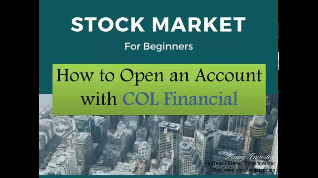 How to Open an Account with COL Financial - YouTube