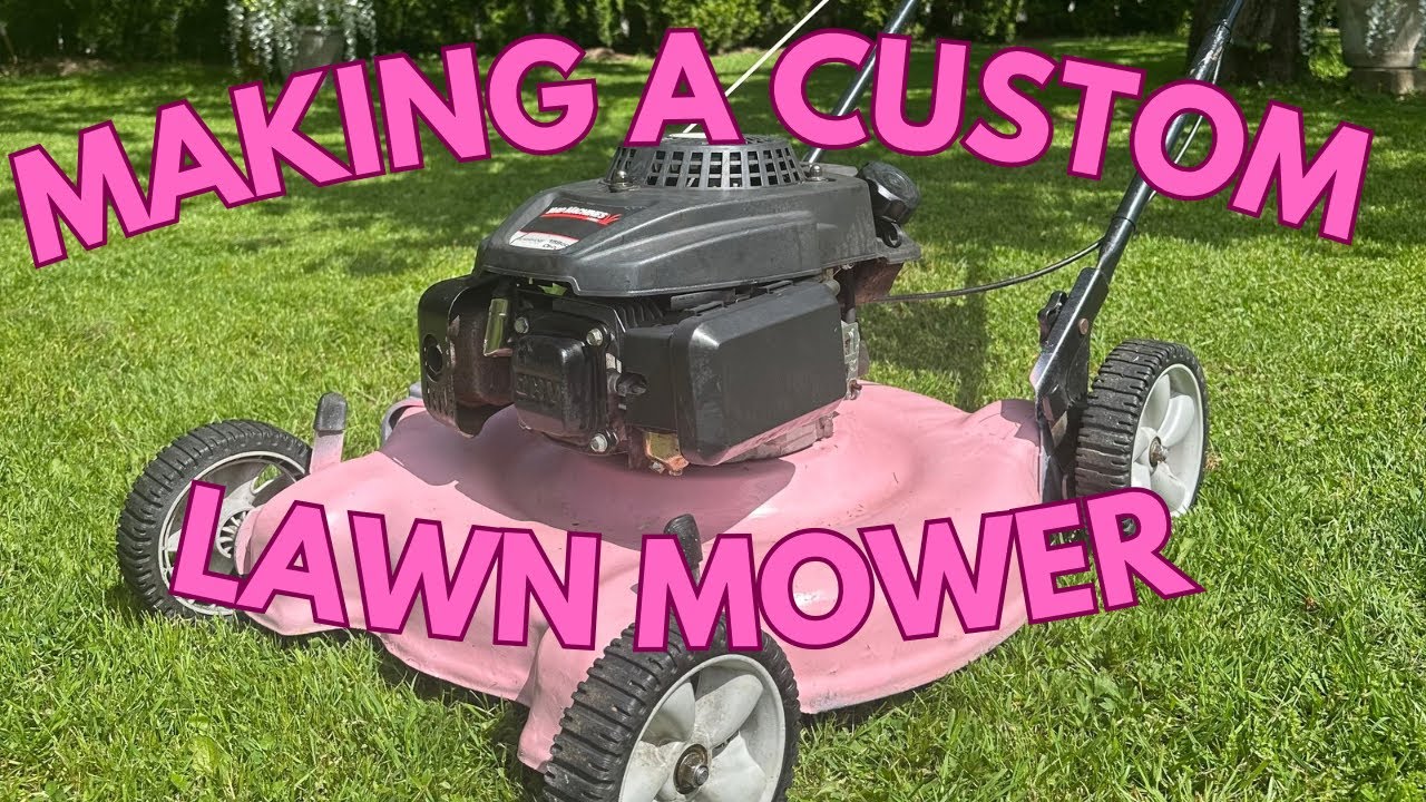 Making a Custom Pink Lawn Mower - YouTube