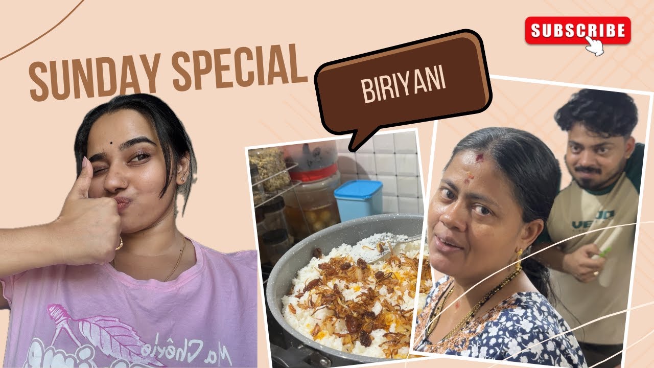 Sunday Special ️ Mummy’s Homemade Biryani | A Day Full of Love & Food ...