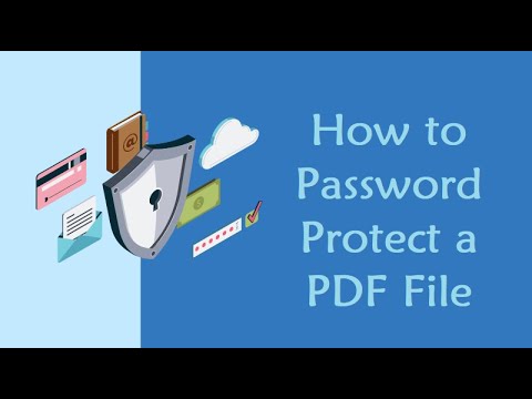 How To Add Password to PDF | How to Password Protect a PDF File - YouTube