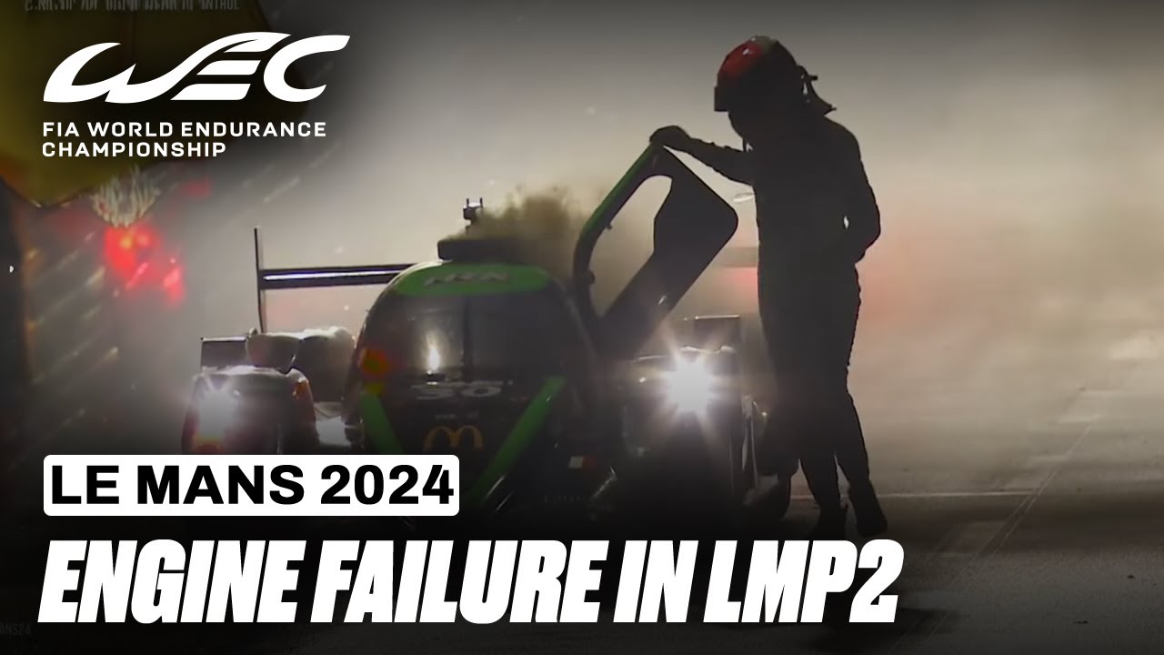 Engine Failure For Duqueine Team 🔥 I 2024 24 Hours of Le Mans I FIA WEC ...