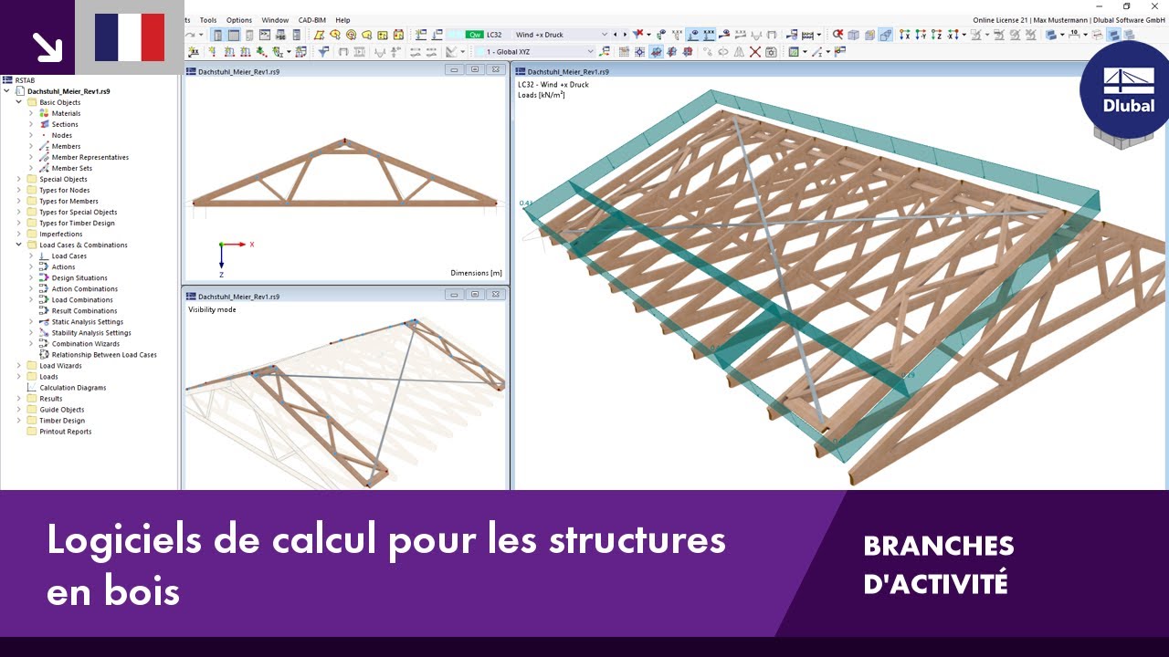 Logiciels de calcul pour les structures en bois | RFEM 6 et RSTAB 9 de ...
