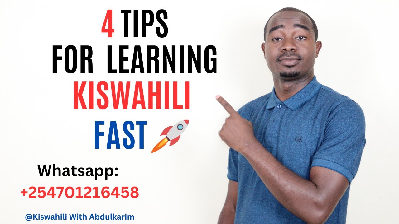 Tips for learning Swahili fast - YouTube