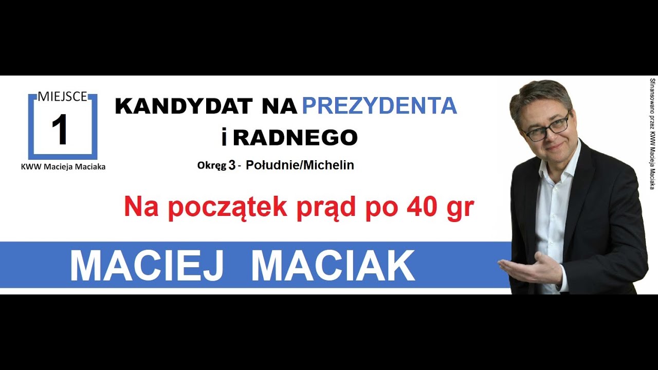 Maciej Maciak na konferencji ujawnia kulisy pewnego przetargu... i ...