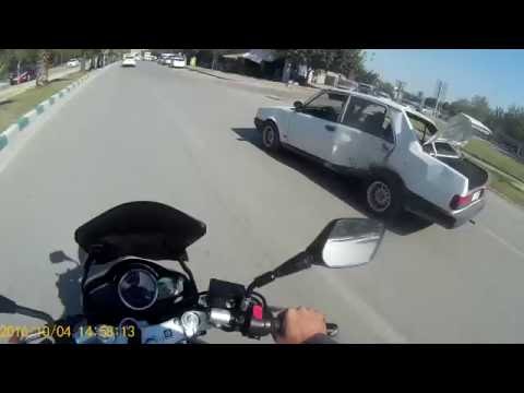 Adana'da Sıradan Bir Gün,Kaza Yapmış Araç Yan Yan Gidiyor,Motovlog,Motosiklet Günlüğü