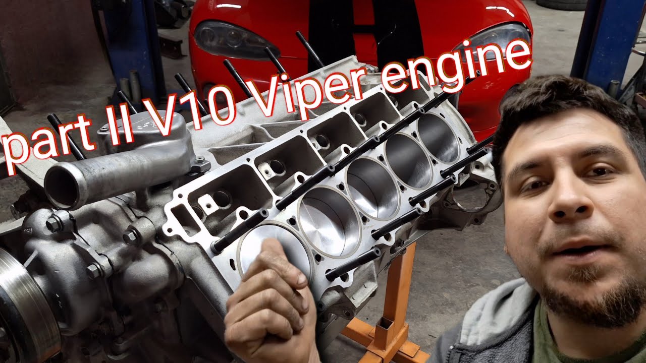 part 2 Viper engine rebuild assembly - YouTube