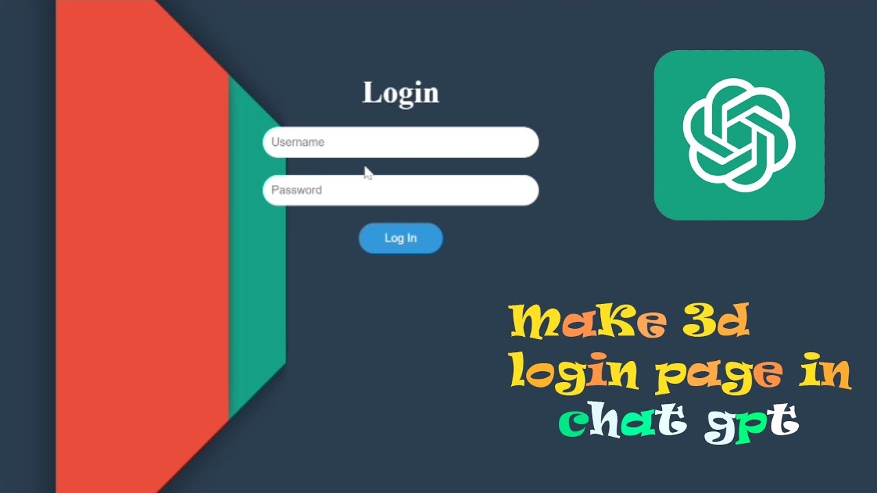 Make 3D Login Page || Using ChartGPT - YouTube