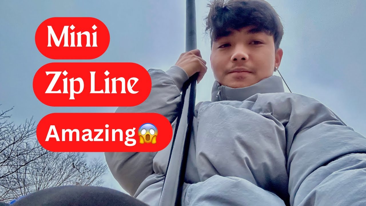 Mini zip line (expectation vs reality) - YouTube