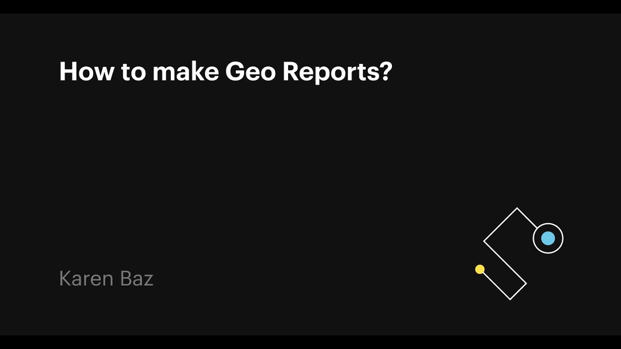 ¿Cómo hacer Geo Reports? - YouTube