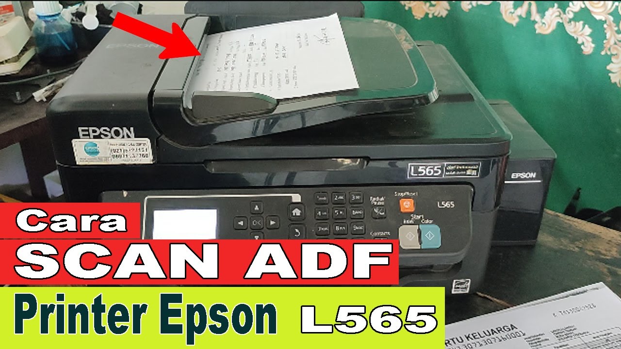 Cara Scan ADF Printer Epson L565 - YouTube