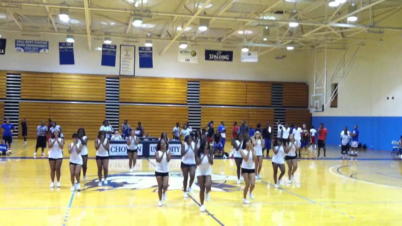 chowan university cheerleaders (sapphires) 2012 - YouTube