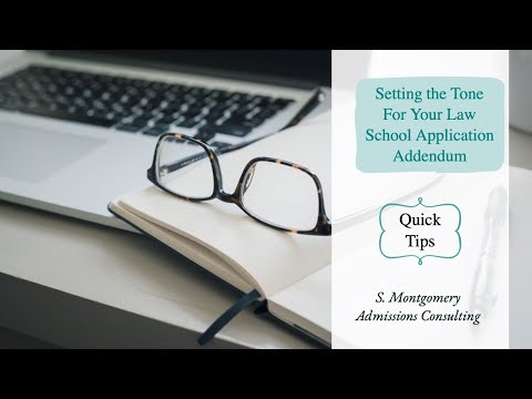 How To Write A Law School Addendum On Mental Health