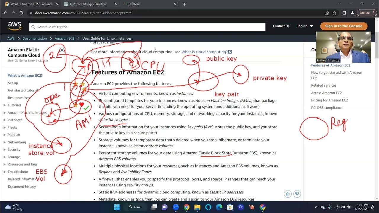 AWS EC2 Features using c1c2 diagram - part 1 - YouTube