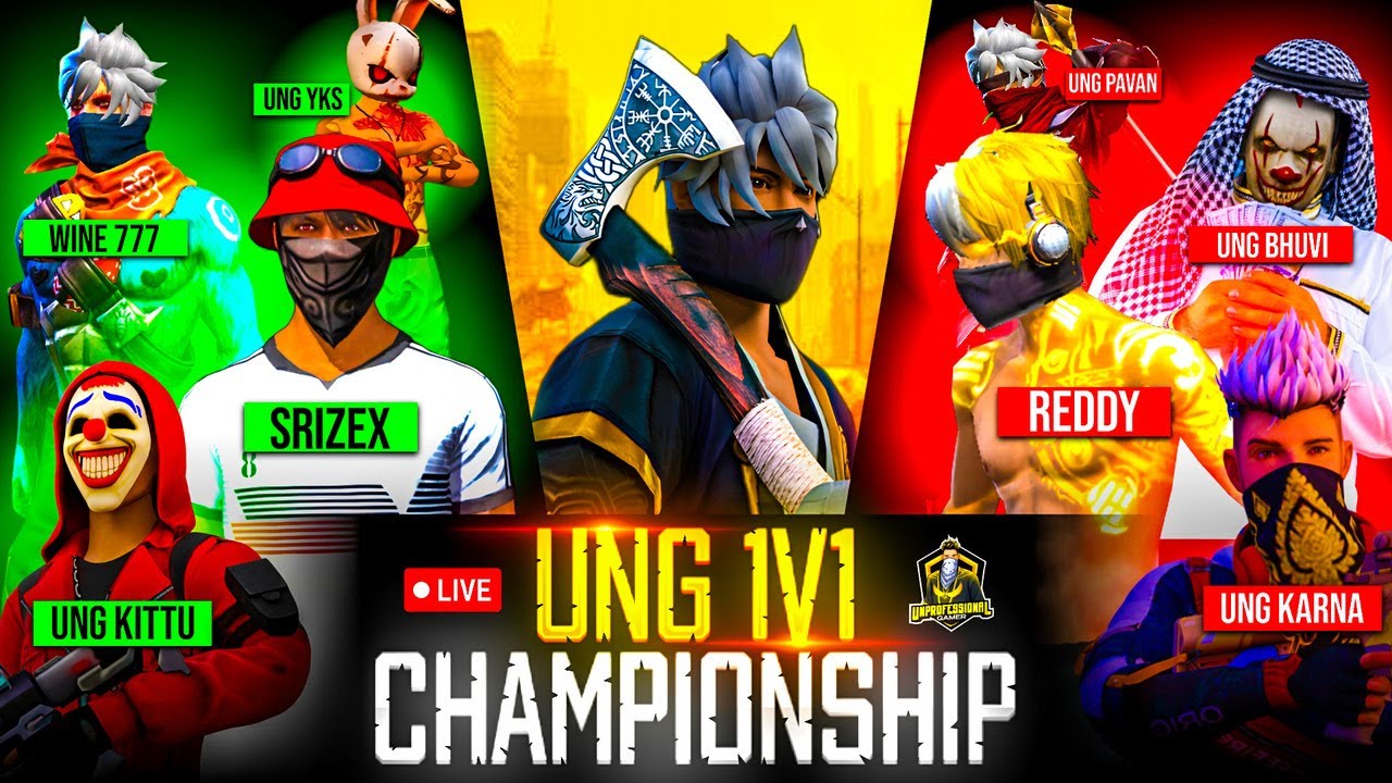 UNG Championship 1 Vs 1 Round 1 - Unprofessional Gamer is Live - Telugu ...