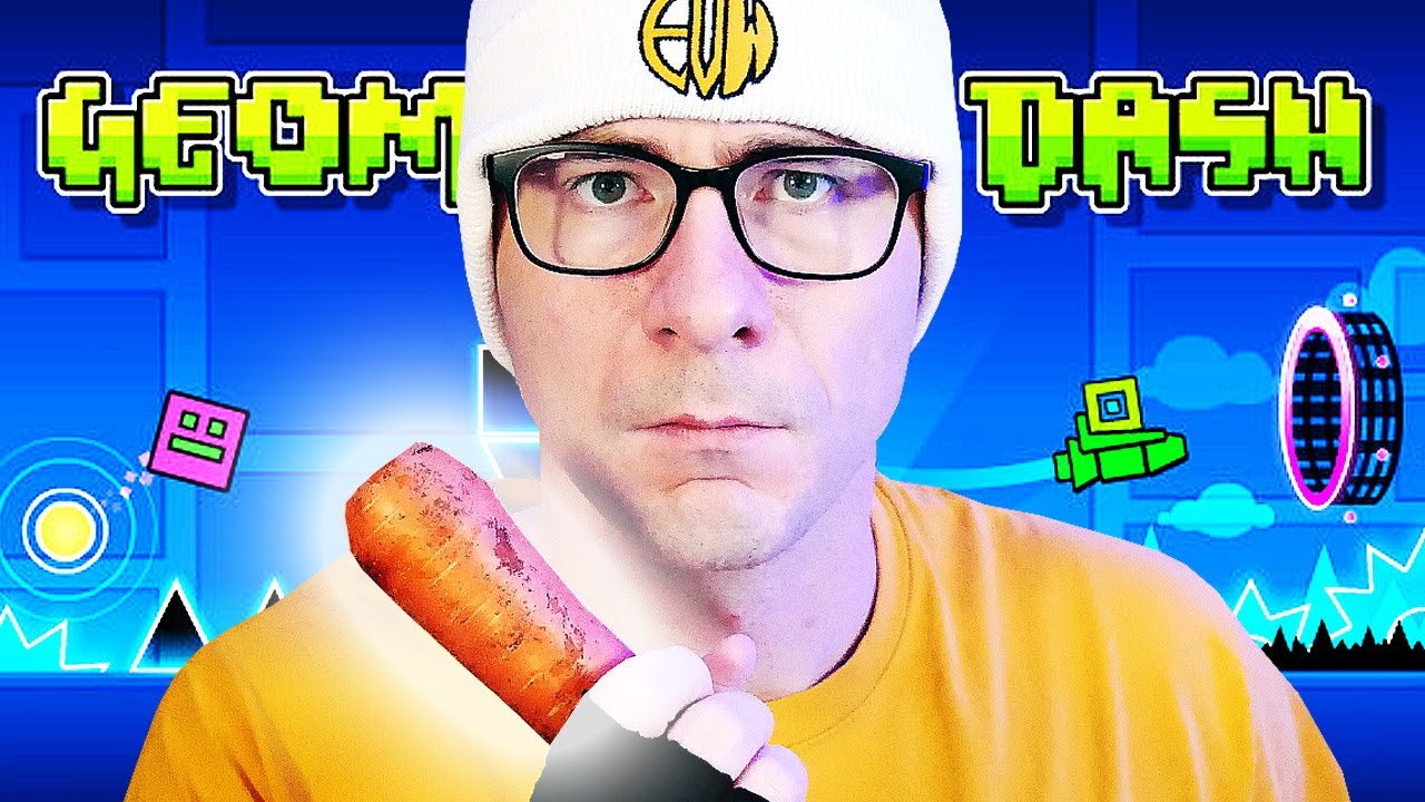 I Beat Geometry Dash with a CARROT - YouTube
