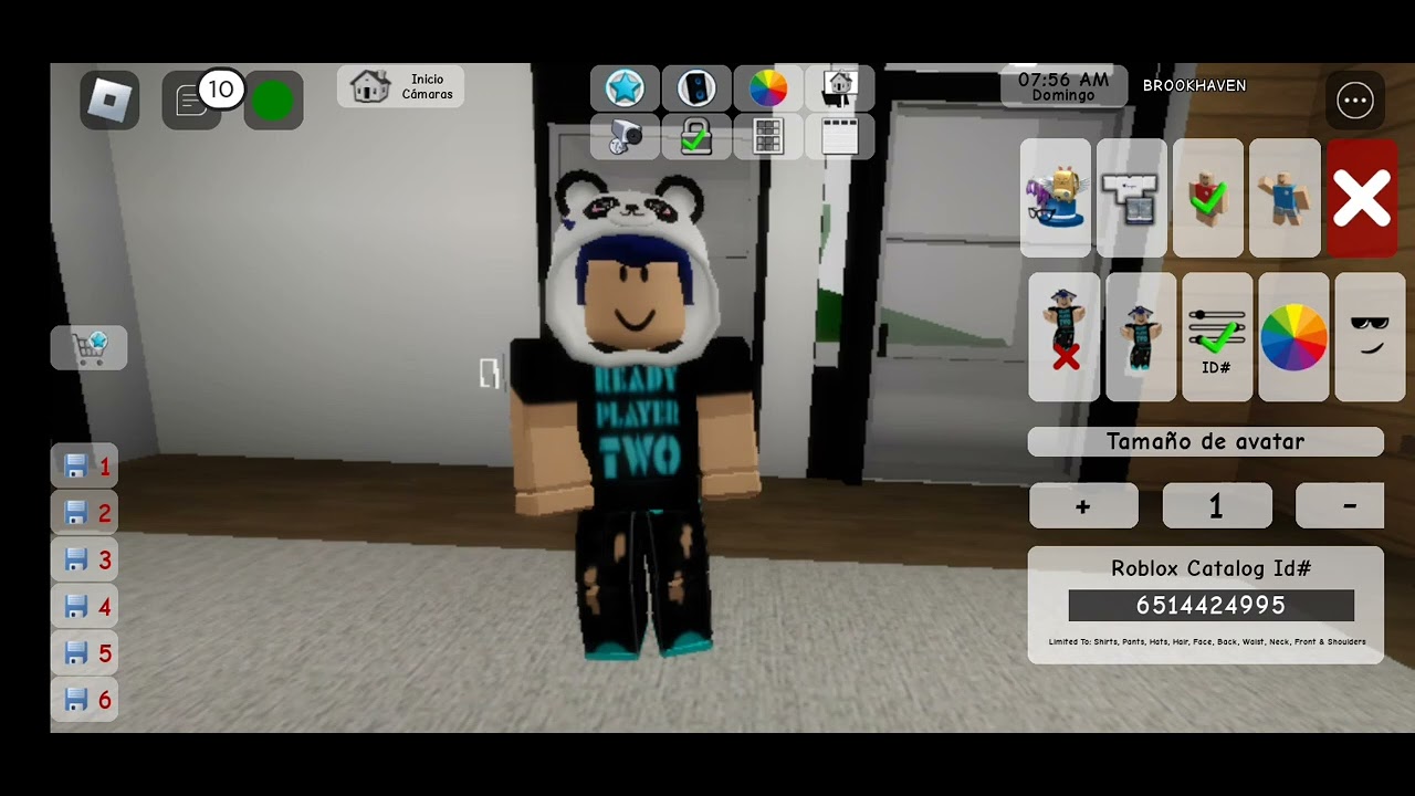 como ser un panda en brookheven (con códigos) - YouTube