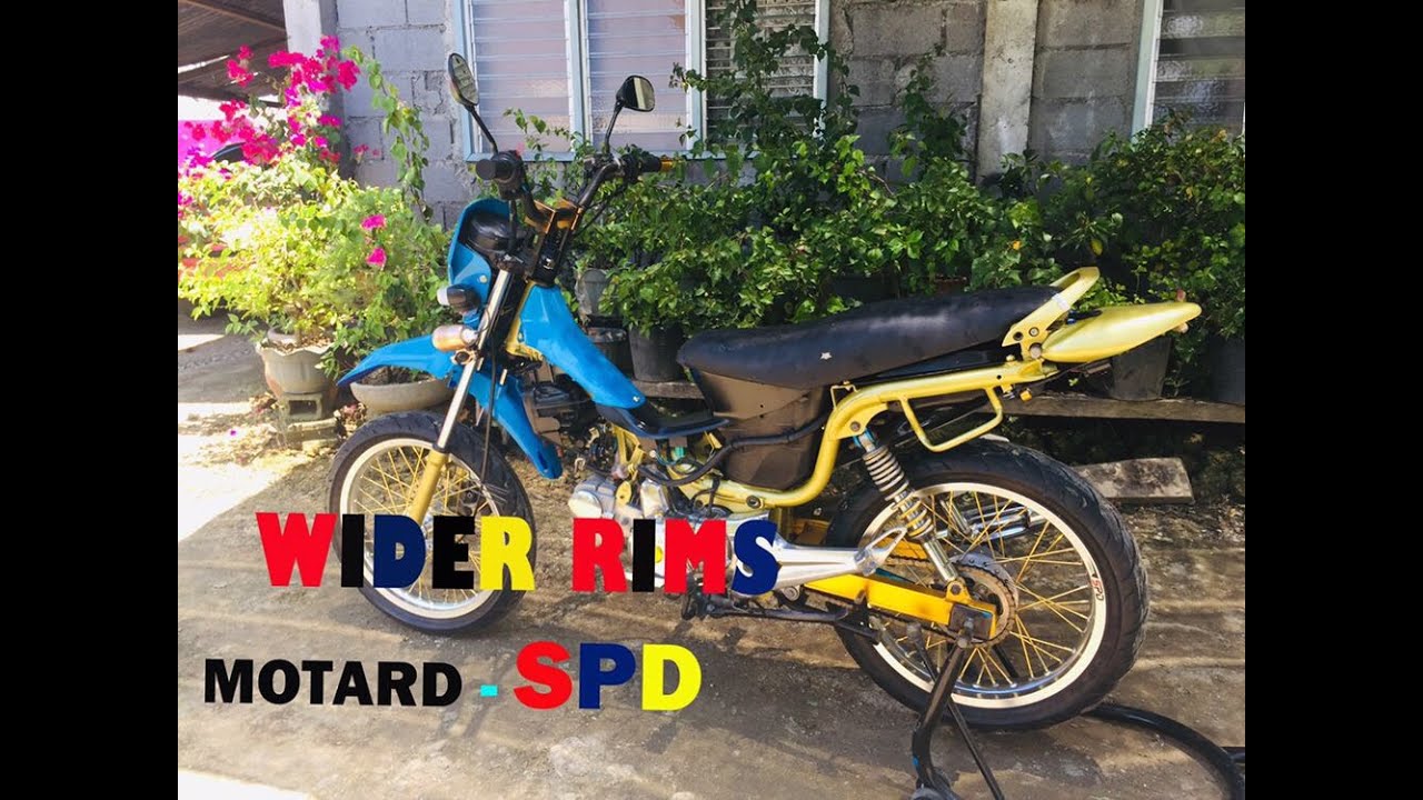My WIDE RIM SETUP | SPD MOTARD | MALUPIT NA RIM AND TIRE | Honda XRM ...