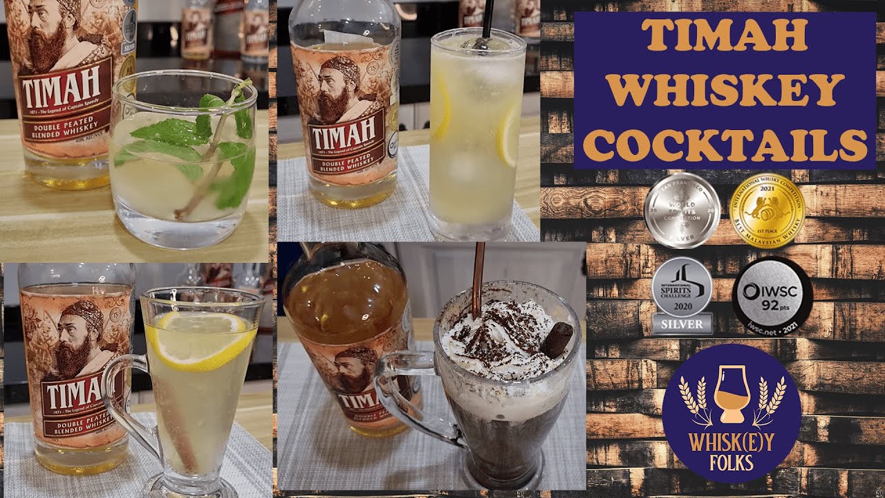 Malaysian Award Winning Timah Whiskey Cocktails - YouTube
