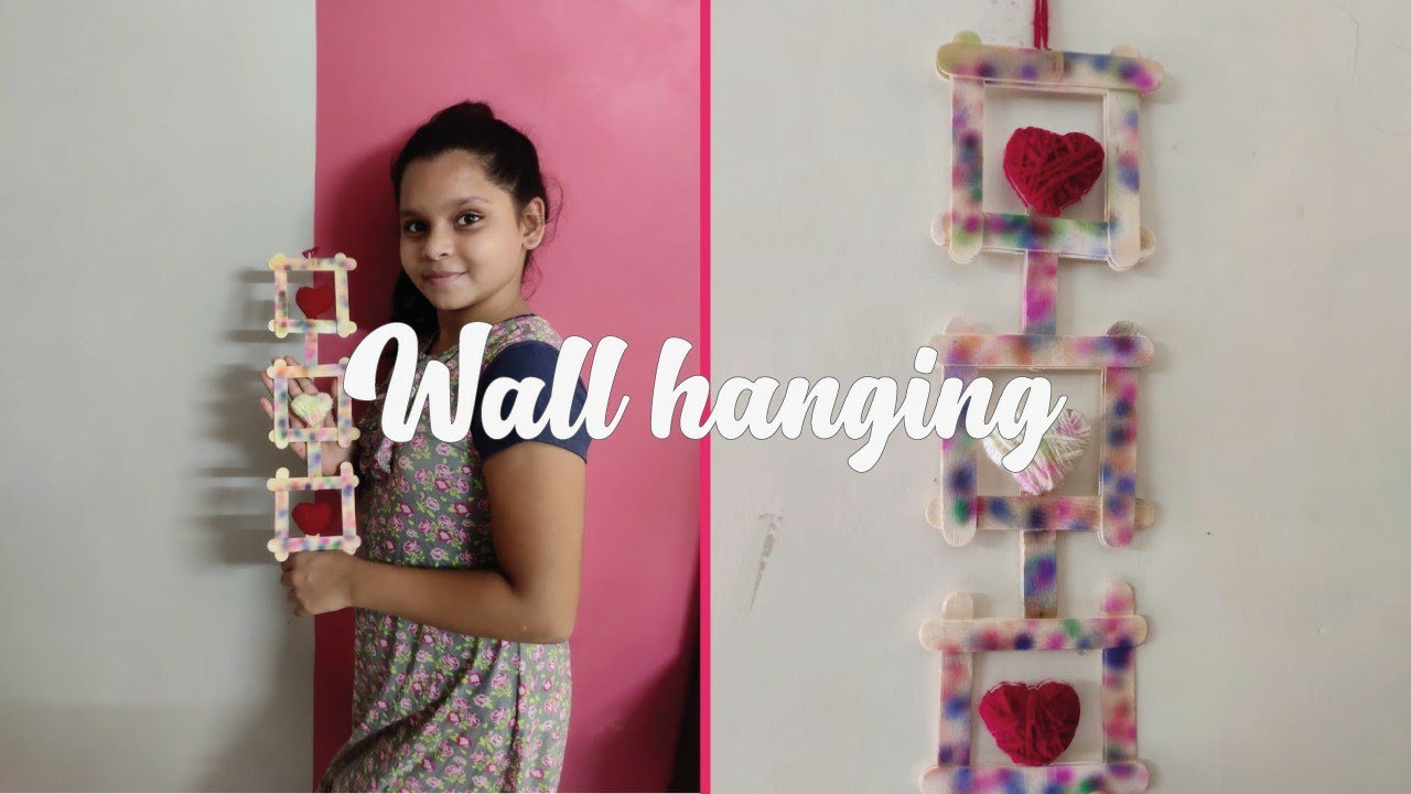Wall hanging | simple walling hanging DIY | kids tutorial - YouTube