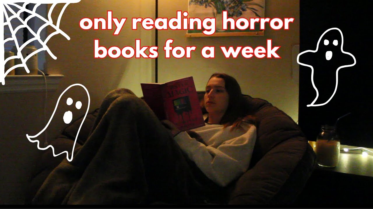 only reading horror books for a week *spoiler free reading vlog* - YouTube