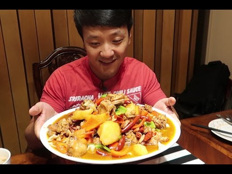 GIANT SPICY Chicken & Hand Pulled Noodles: Xinjiang Cuisine Guide - YouTube