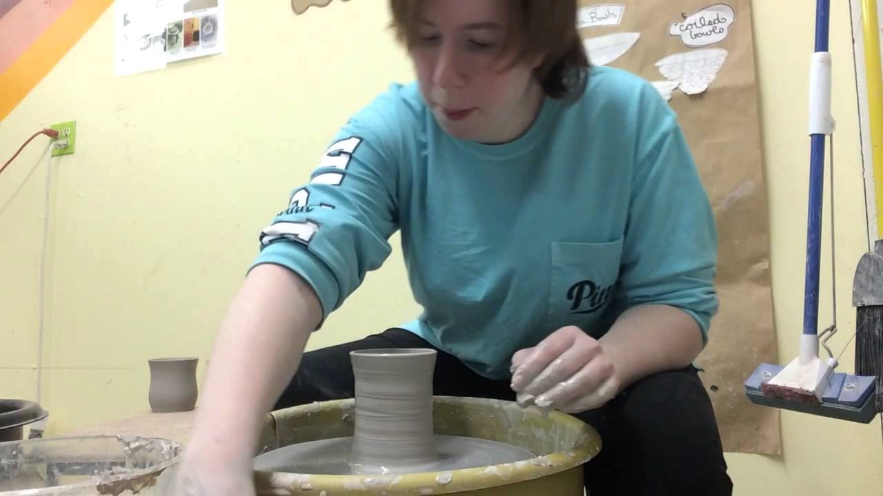 Flare rim mug on the wheel #4 - YouTube