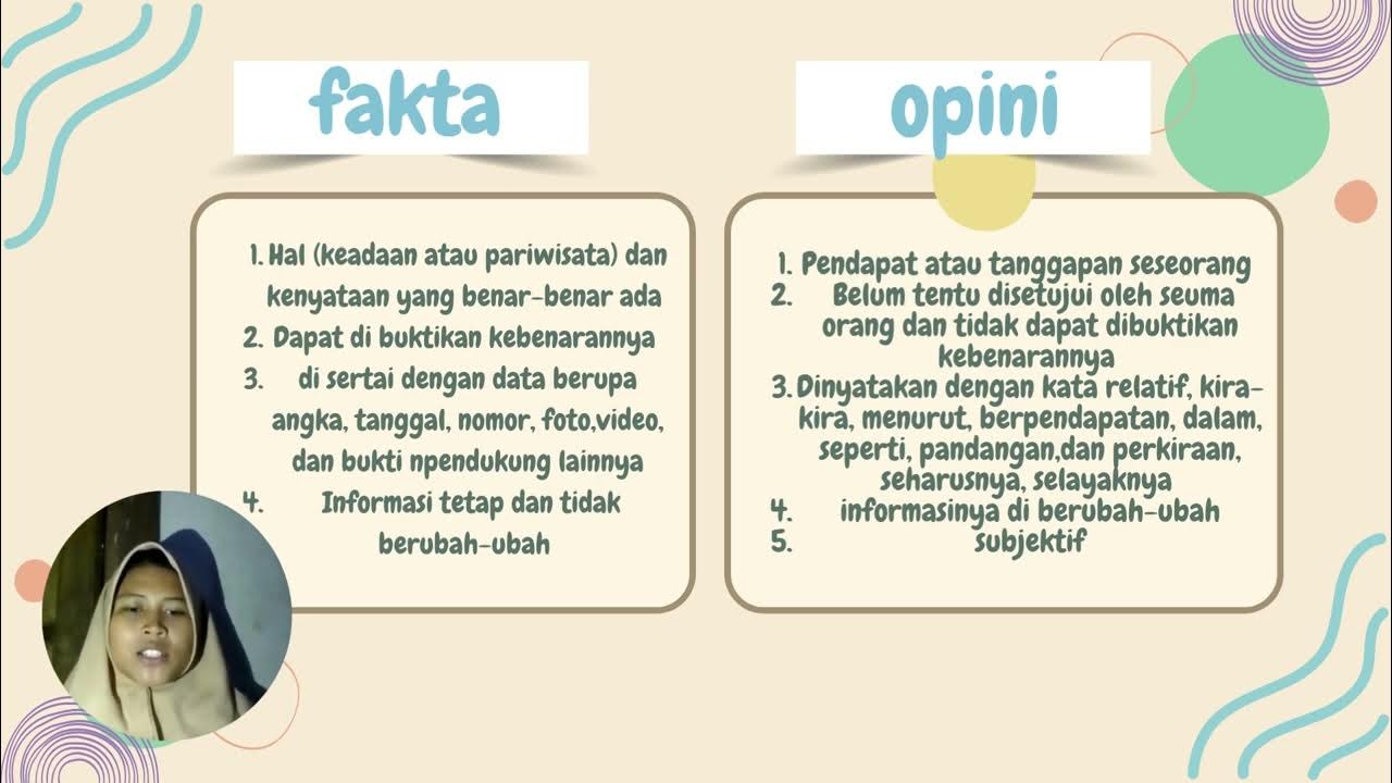 Perbedaan Fakta dan Opini #ainur8d - YouTube