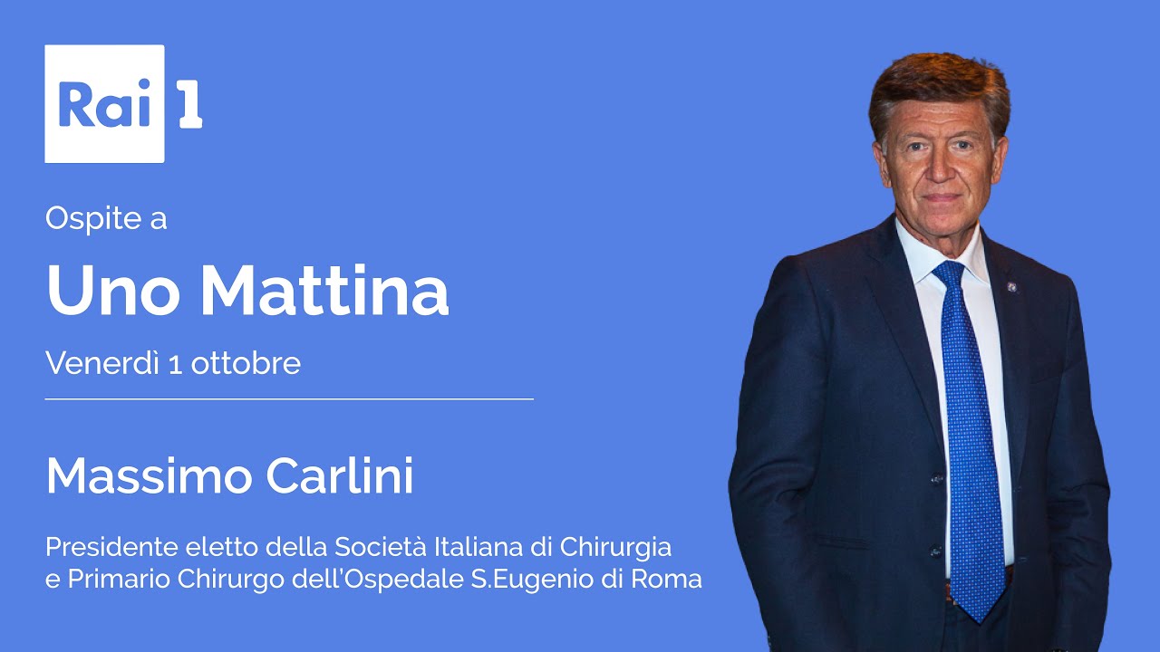 Malattia diverticolare, Massimo Carlini (presidente eletto SIC) in diretta a Uno Mattina (Rai 1 ...