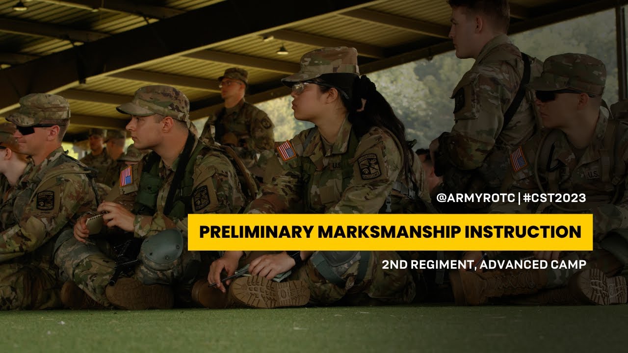 Preliminary Marksmanship Instruction | 2nd Regiment, Advanced Camp ...