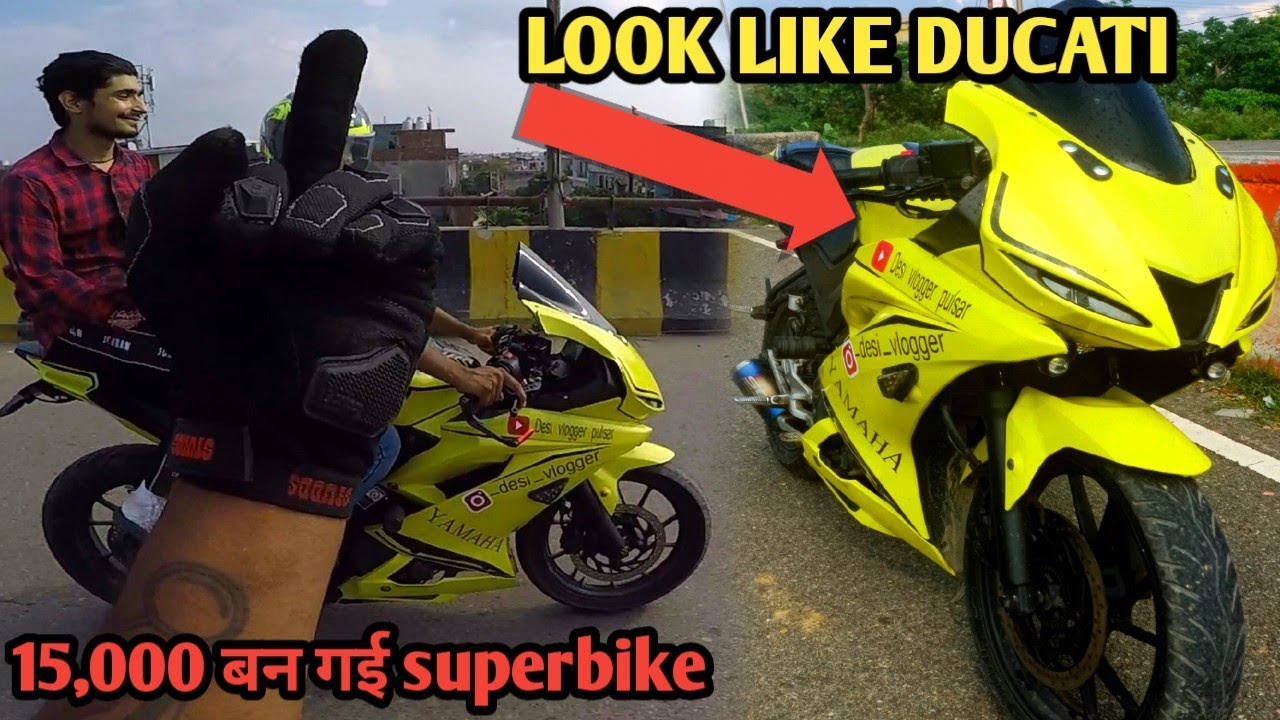 Yamaha R15 V3 Modified😱 Look Like Ducati Adition Modified Bike