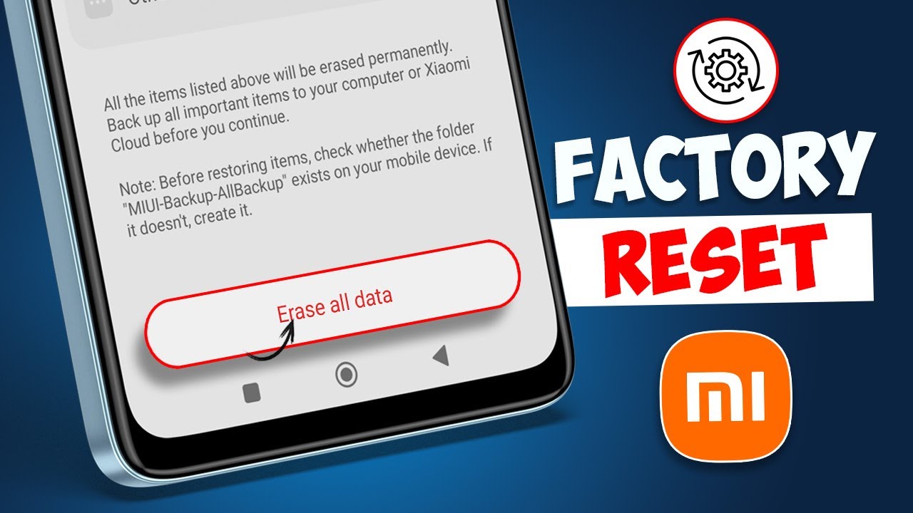 How to Factory-Reset a Xiaomi Phone | Hard Reset the MIUI - YouTube