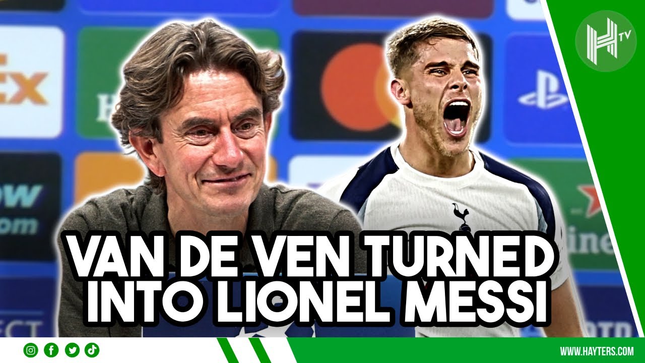 Van de Ven can walk past me WHENEVER HE WANTS | Thomas Frank | Spurs 4 ...
