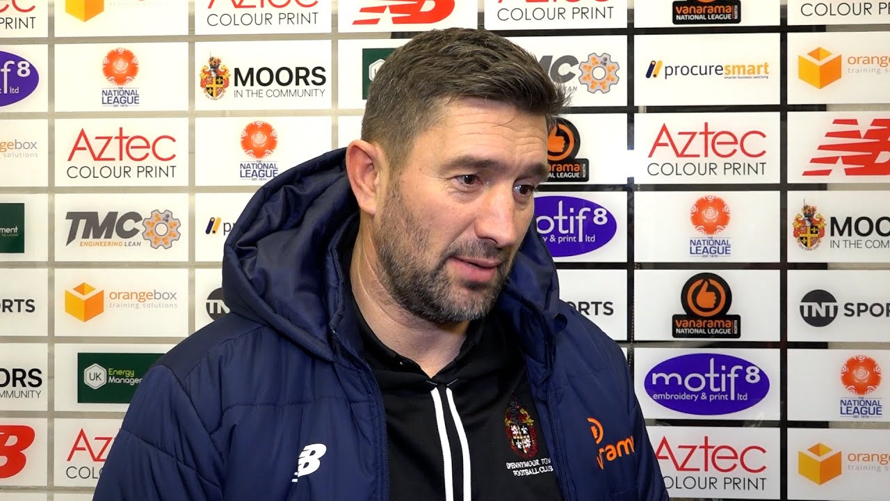 Post Match | Graeme Lee | Warrington Town (H) - YouTube