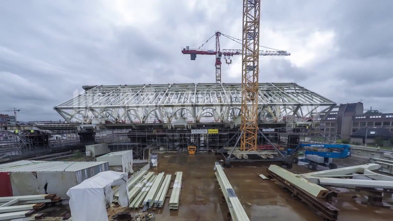 Gare de Mons 1 timelapse - YouTube