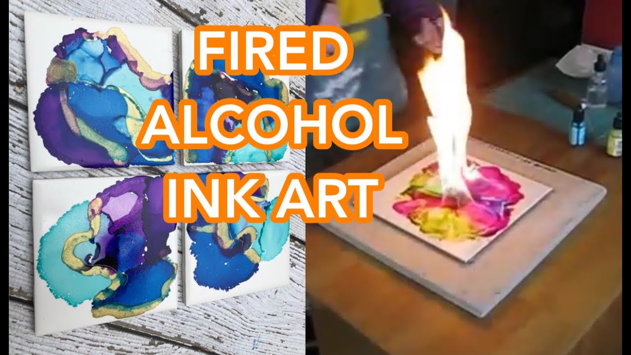 Fired Alcohol Ink Art- 5 AMAZING Tips and Techniques To Use Alcohol Ink ...