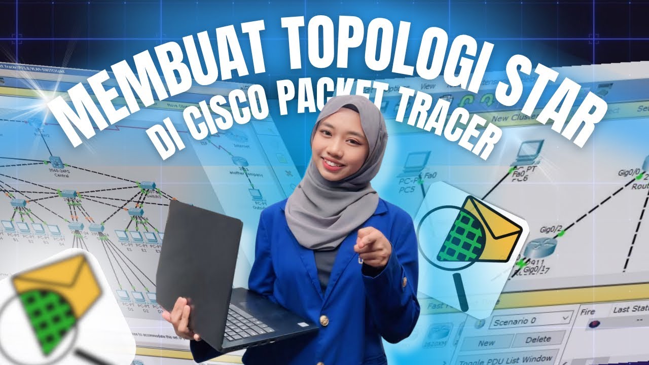 TUTORIAL MEMBUAT TOPOLOGI STAR DI CISCO PACKET TRACER MUDAH DIPAHAMI ...