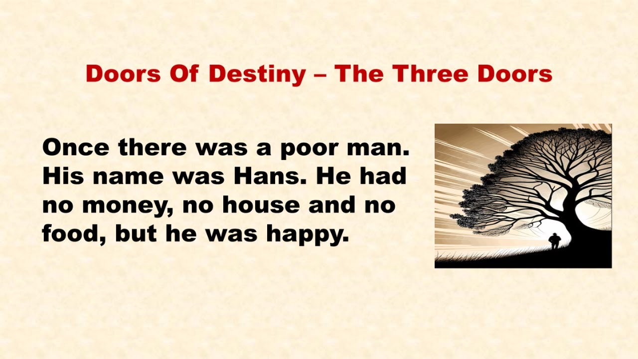 Doors Of Destiny - The Three Doors ⭐⭐ Improve Your English Through ...
