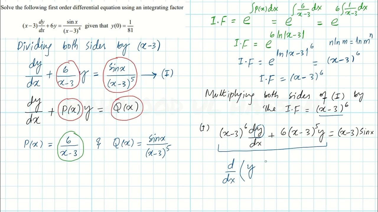 Solve This Advanced Differential Equation Step-by-Step | Linear DE with ...