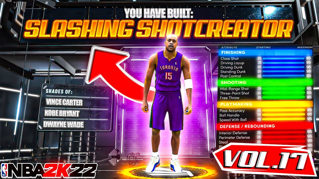 BEST SLASHING SHOT CREATOR BUILD ON NBA 2K22! RARE BUILD SERIES VOL. 17 ...