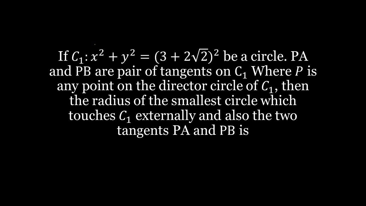 Problem 22 from Allen Test Papers for Jee Math - YouTube