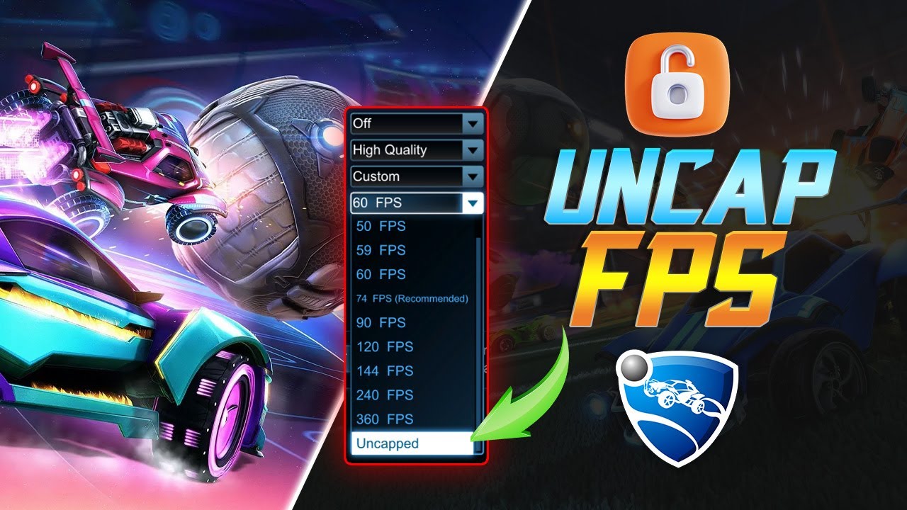 How to Uncap your Rocket League FPS on PC | How to Get Uncapped FPS in Rocket League - YouTube