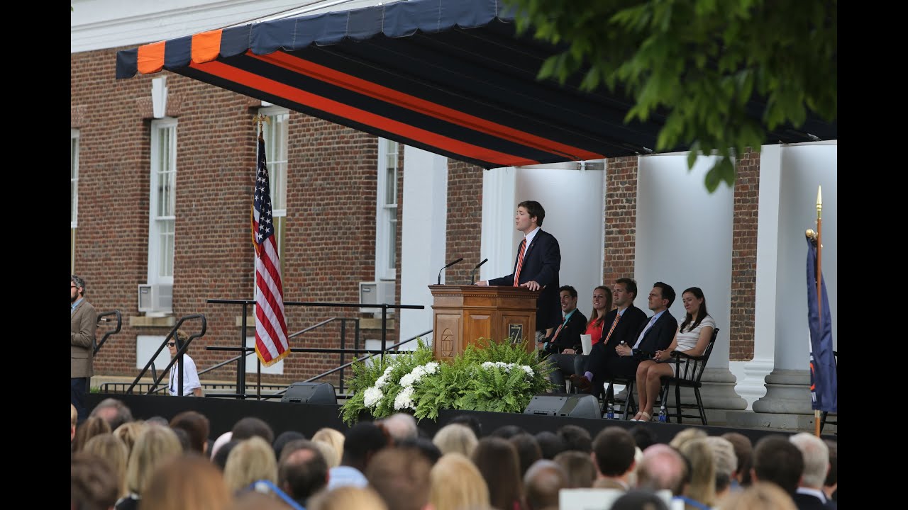 UVA Class President Salutes Classmates - YouTube