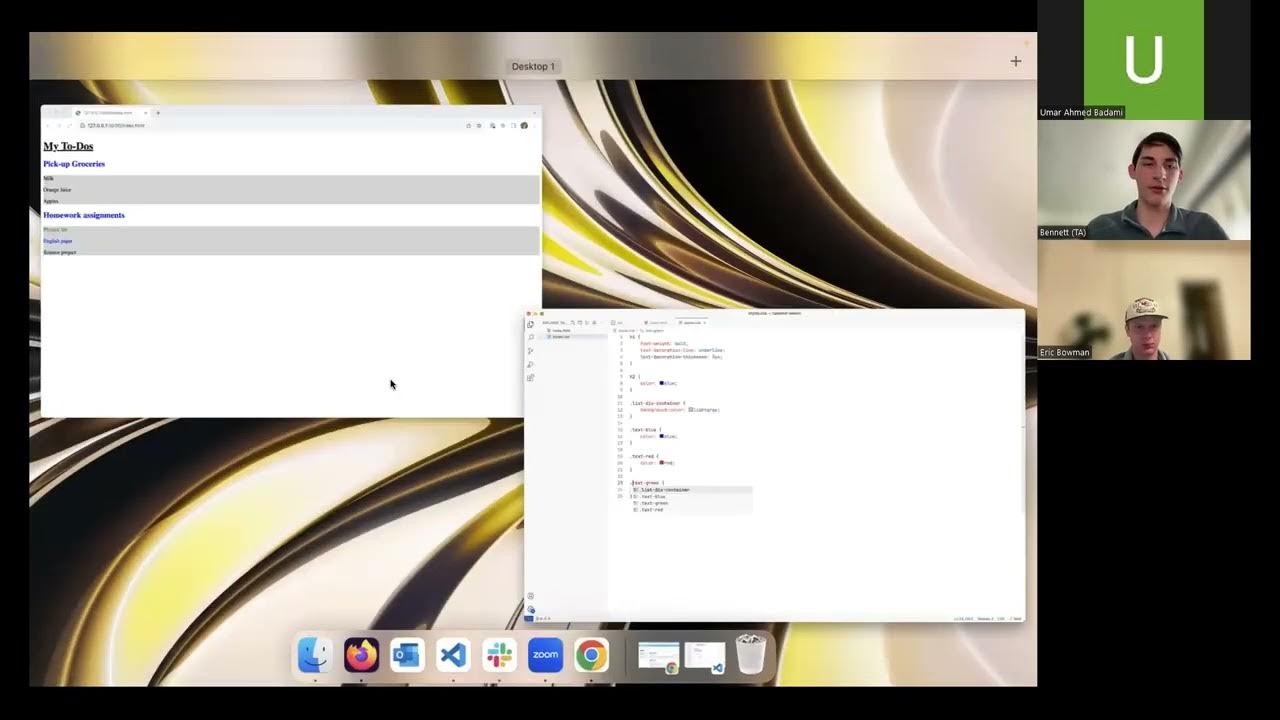 W11D2: Tailwind CSS Lecture - Bennett Lindberg (1 of 1) - YouTube