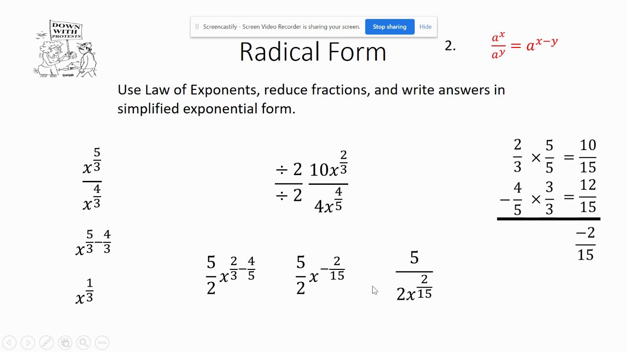 Dividing Bases By Subtracting Rational Exponents YouTube Dividing Bases By Subtracting Rational Exponents YouTube